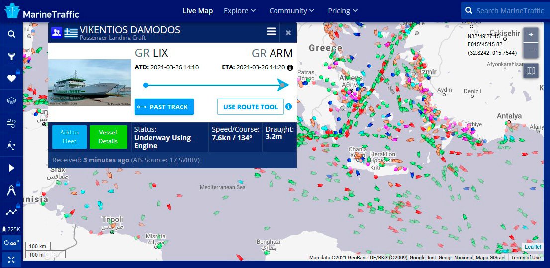 Μαριν Τραφικ: Παρακολούθηση και Χάρτης Πλοίων Live | Marine Traffic Ελλάδα
