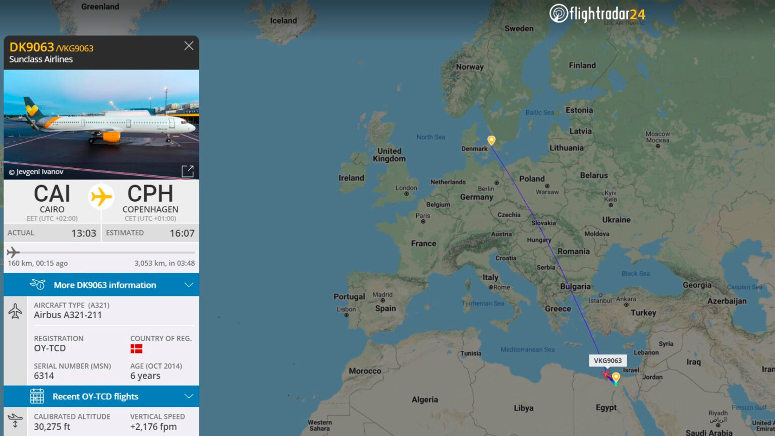 Flightradar24 — online fly i luften i hele verden | Flyradar Danmark